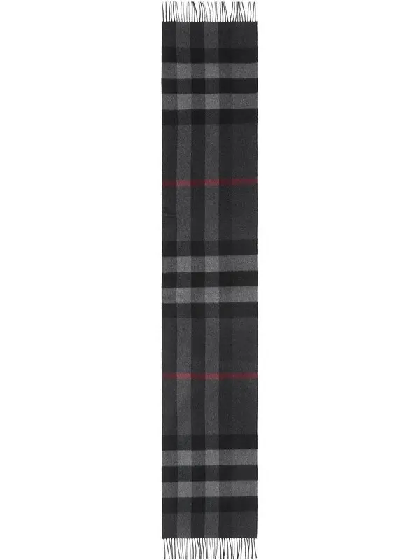 Burberry Check Fringed Scarf