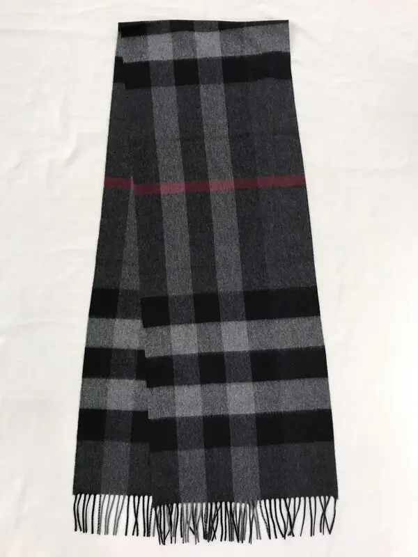 Burberry Check Fringed Scarf