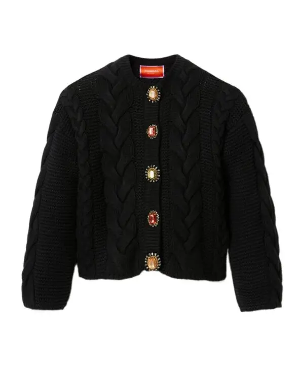 La DoubleJ Portrait Cardigan - Pure Black