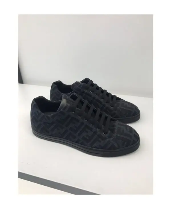 Fendi Grey, Tech Fabric Low-top
