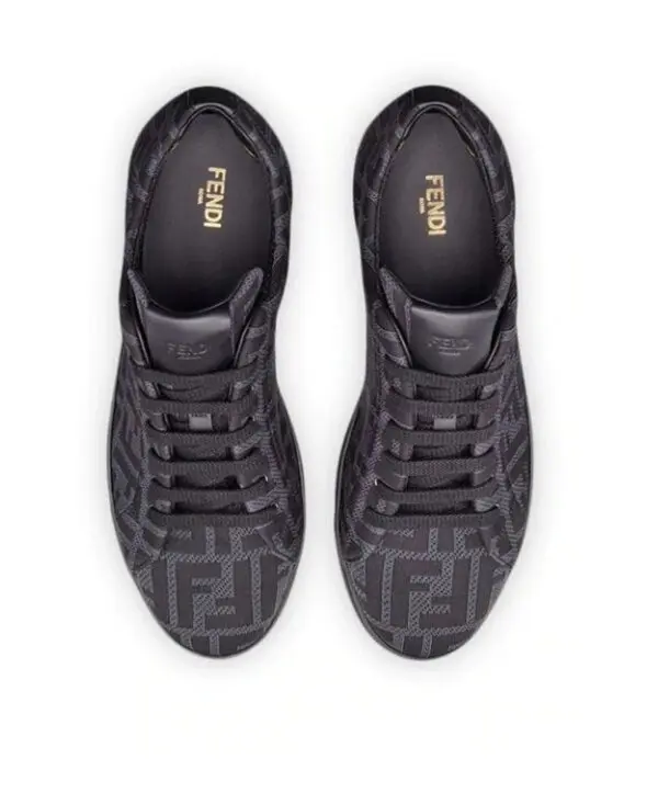 Fendi Grey, Tech Fabric Low-top