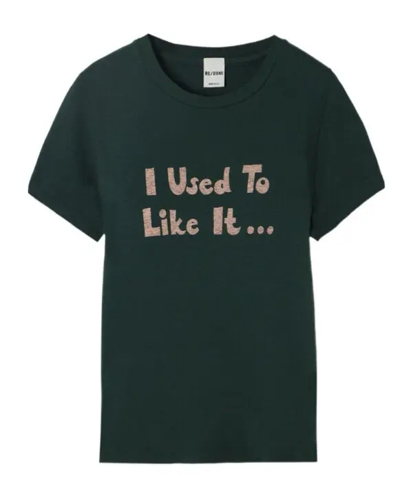 RE/DONE 90s Printed Recycled Cotton-jersey T-shirt - Green