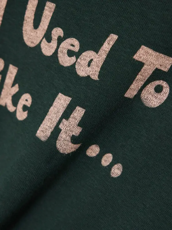 RE/DONE I Used To Like It... But Now I Love It!" Slogan Print Recycled Cotton-jersey T-shirt