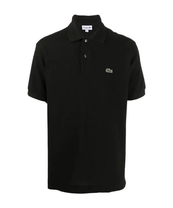 Lacoste Embroidered Logo Polo Shirt - Black