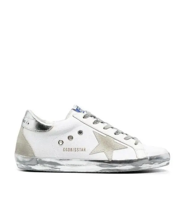 GOLDEN GOOSE Super-star Low-top Sneakers - Gray