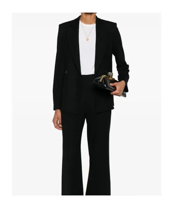 Harris Wharf London Double-breasted Blazer - Black