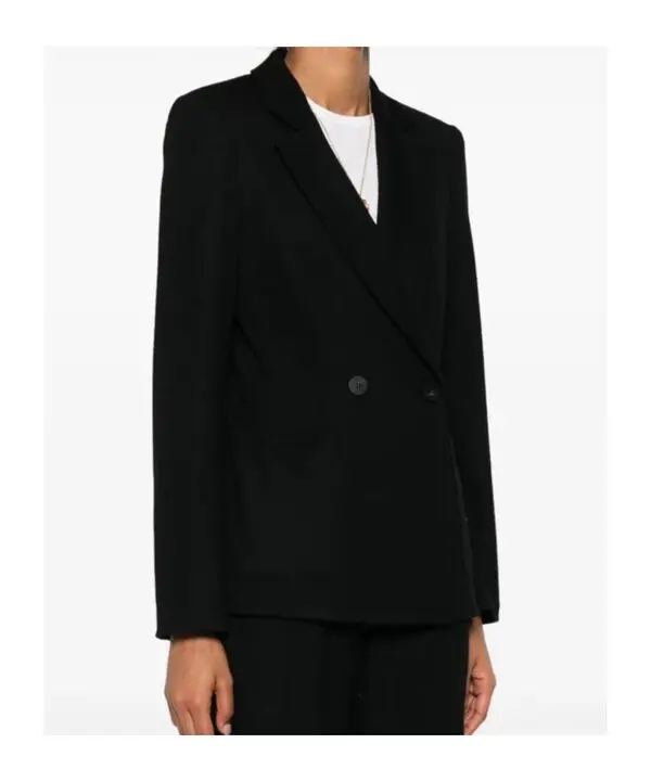 Harris Wharf London Double-breasted Blazer - Black