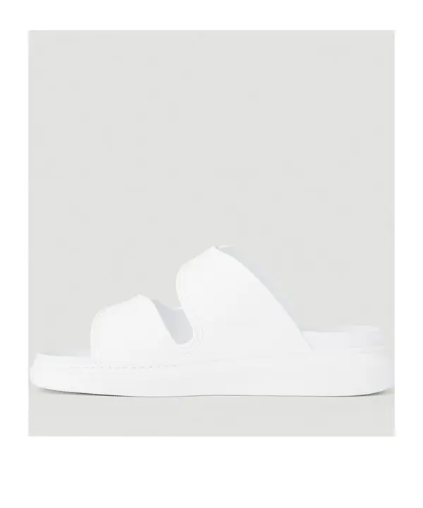 Alexander McQueen Logo Buckle Detail Flat Sandals