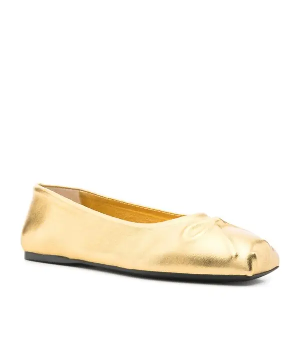Marni Bow-detail Ballet Flats