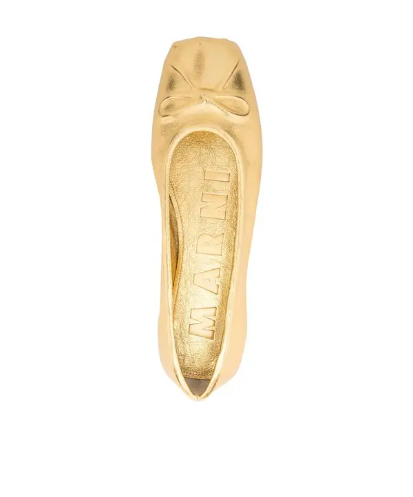 Marni Bow-detail Ballet Flats