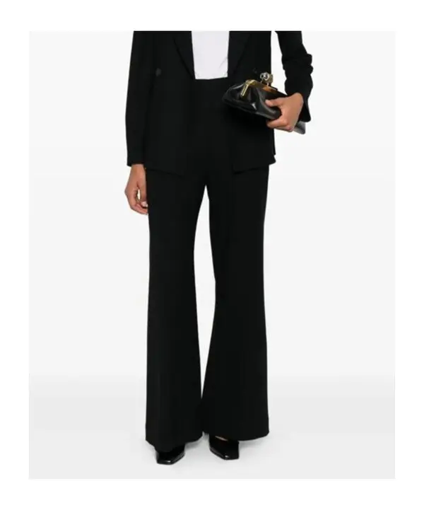 Harris Wharf London Wool Wide Leg Trousers