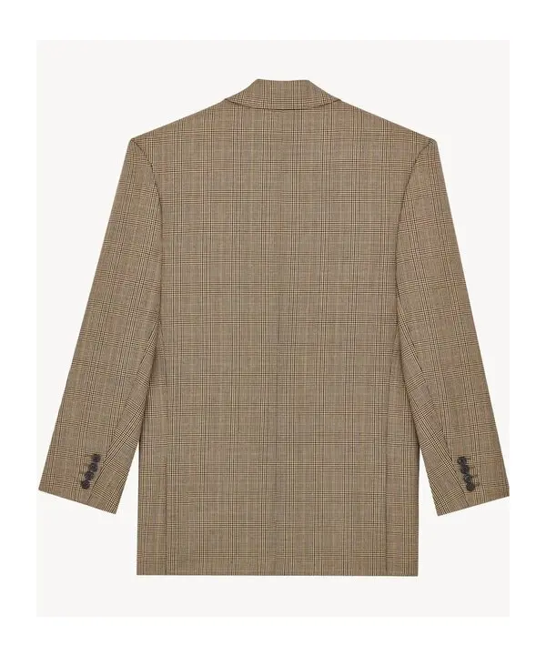 Saint Laurent Double-breasted Blazer - Brown