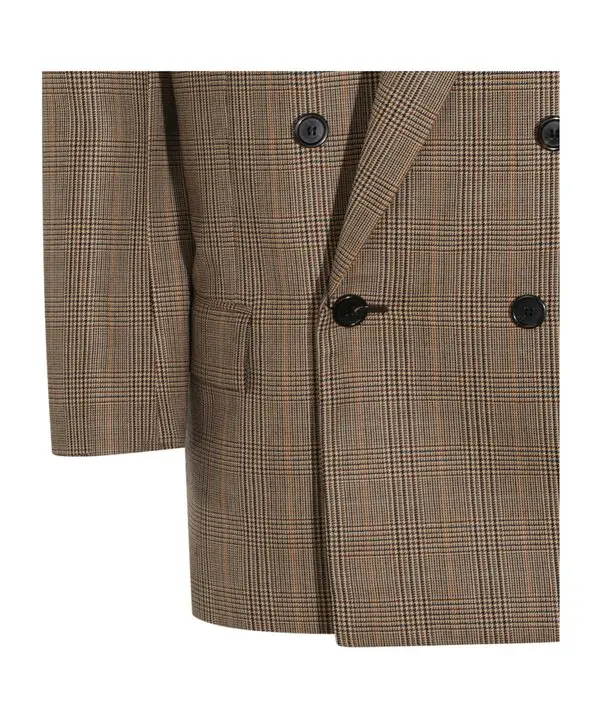 Saint Laurent Double-breasted Blazer - Brown