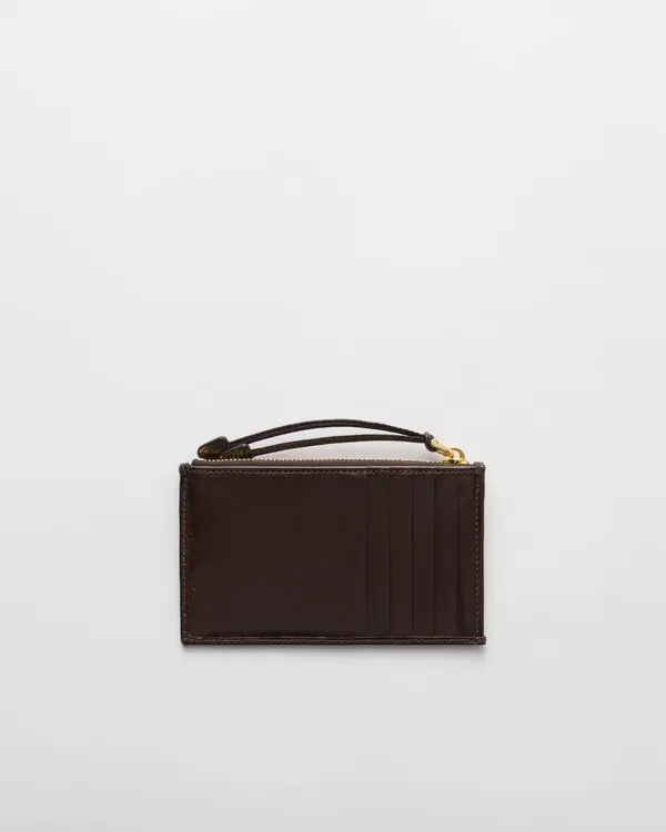 Prada Triangle-logo Zipped Cardholder