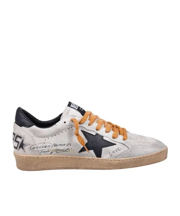 GOLDEN GOOSE Ball Star Printed Low-tops - Gray
