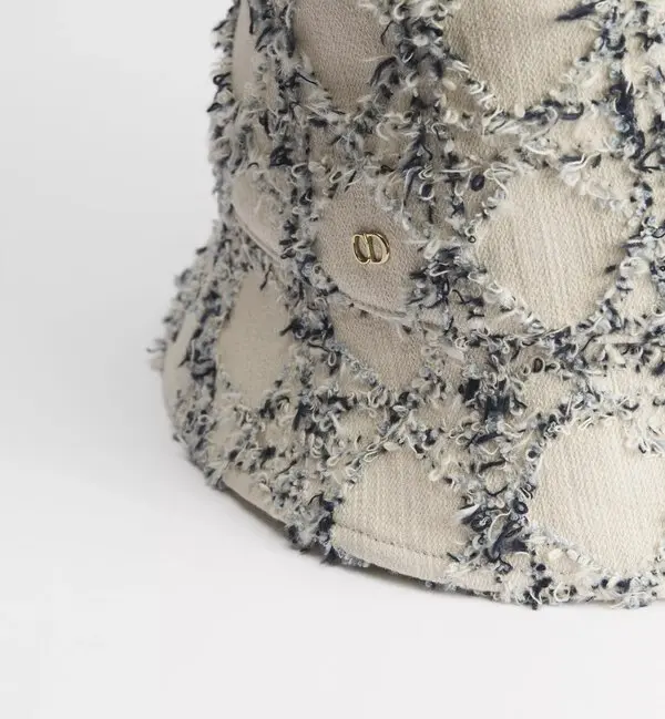 Dior Cannage Teddy-d Small Brim Bucket Hat