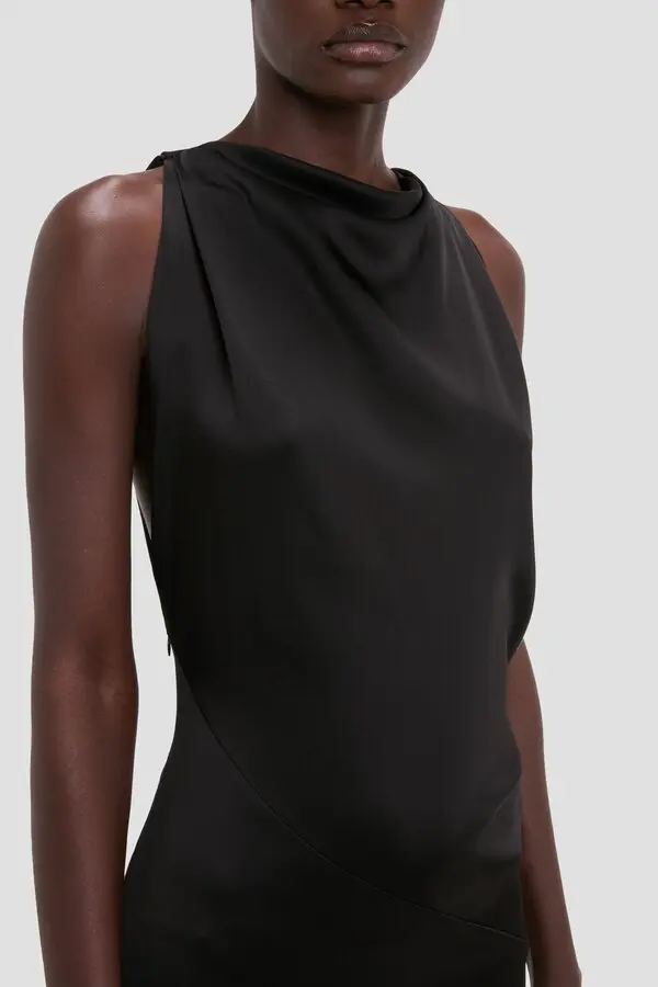 Victoria Beckham Sleeveless Twist Dress - Black