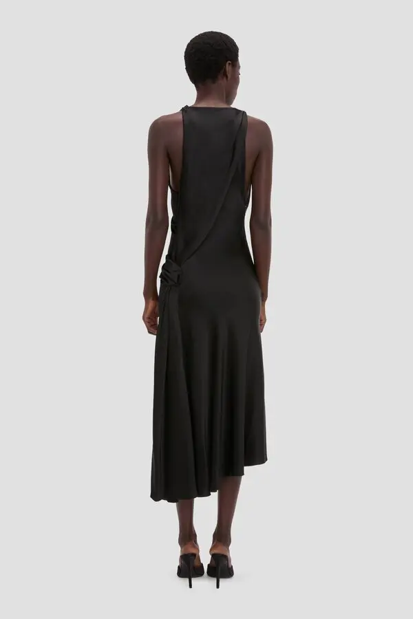Victoria Beckham Sleeveless Twist Dress - Black