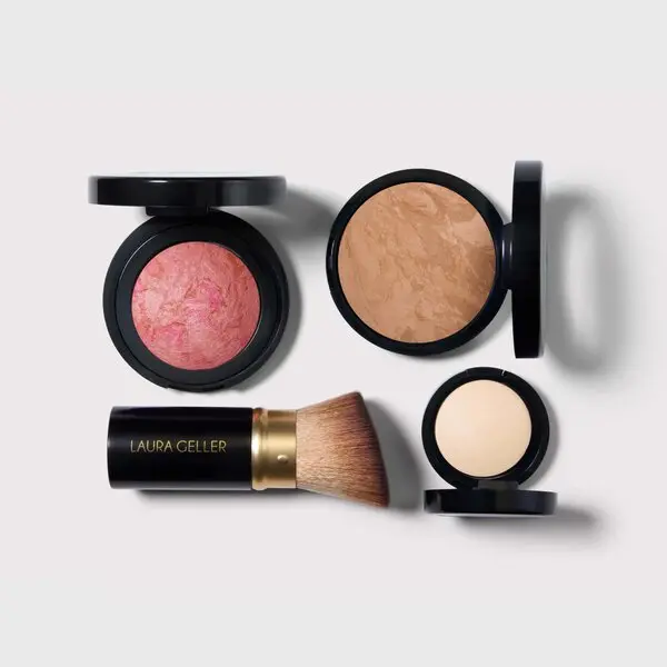 Laura Geller Beauty The Daily Routine: Natural Finish Full Face Makeup Kit - Golden Medium