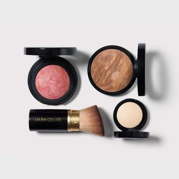 Laura Geller Beauty The Daily Routine: Natural Finish Full Face Makeup Kit - Tan