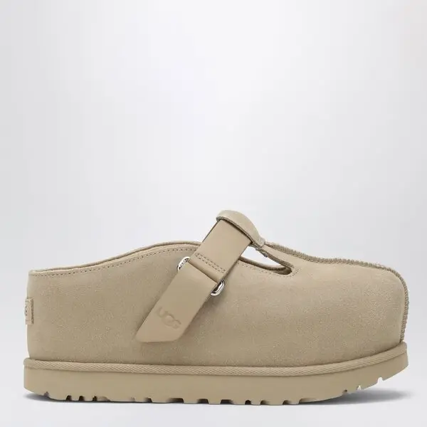 UGG Goldenstar Hi Suede Clogs In Sand - Brown