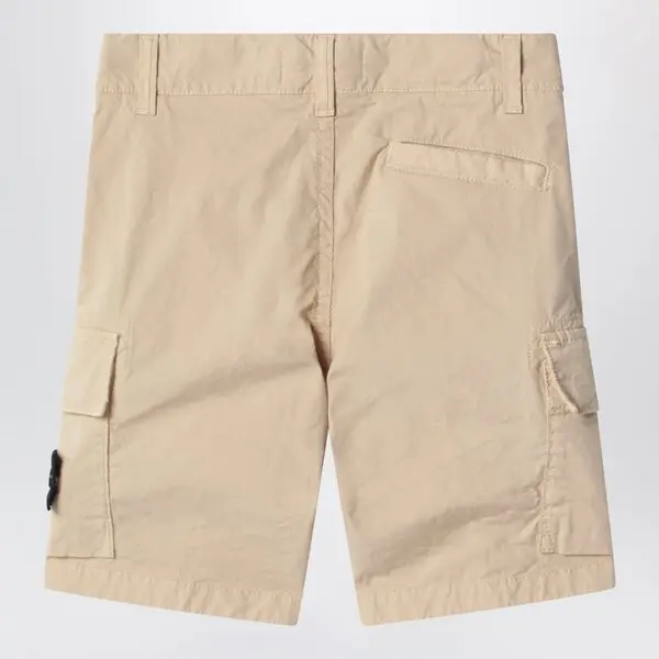 Stone Island Cargo Shorts With Compass Logo Patch