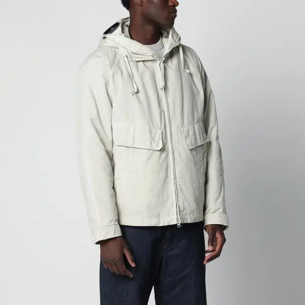 C.P. COMPANY Hooded Jacket With Goggle Lenses - Metal