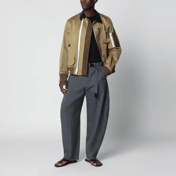 Sacai Cotton And Nylon Bomber Jacket