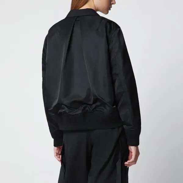 Sacai Double-breasted Wool And Nylon Blend Jacket