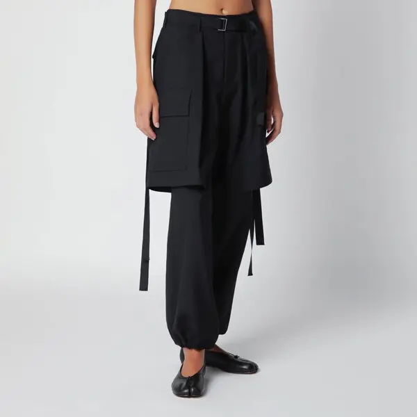 Sacai Wool-blend Cargo Trousers