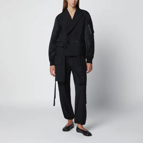 Sacai Wool-blend Cargo Trousers