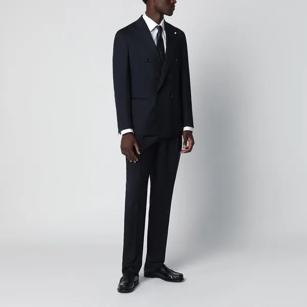 LUIGI BIANCHI Double-breasted Wool Suit