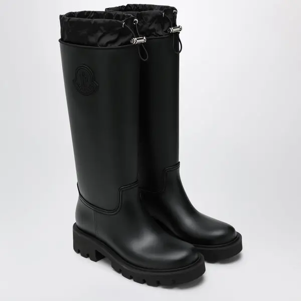 Moncler Kickstream High Rain Boots - Black