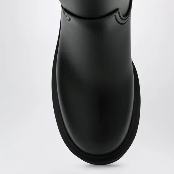 Moncler Kickstream High Rain Boots - Black