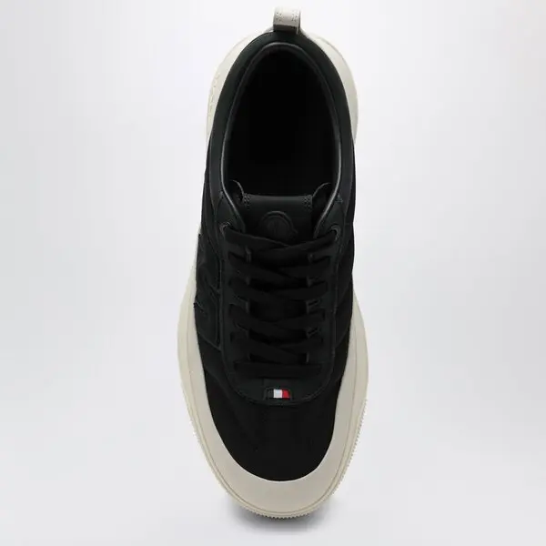 Moncler Altive Suede And Nubuck Sneakers - Black