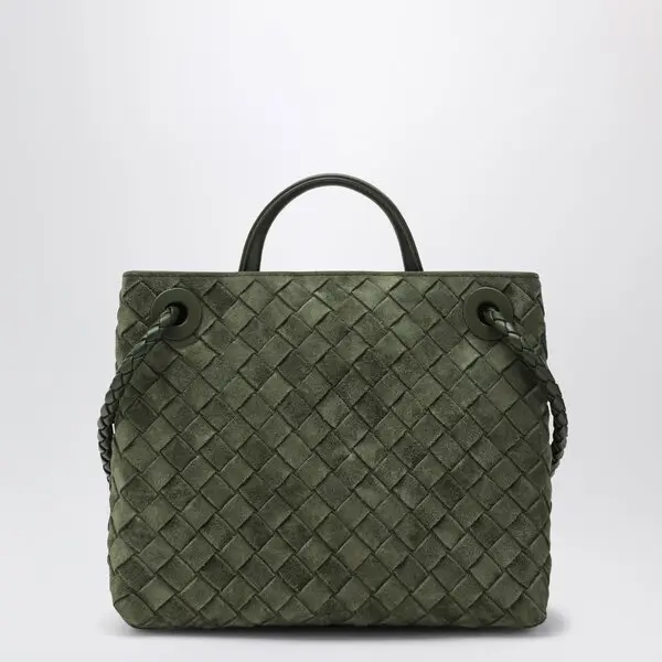 Bottega Veneta Andiamo Small Intrecciato Suede Bag