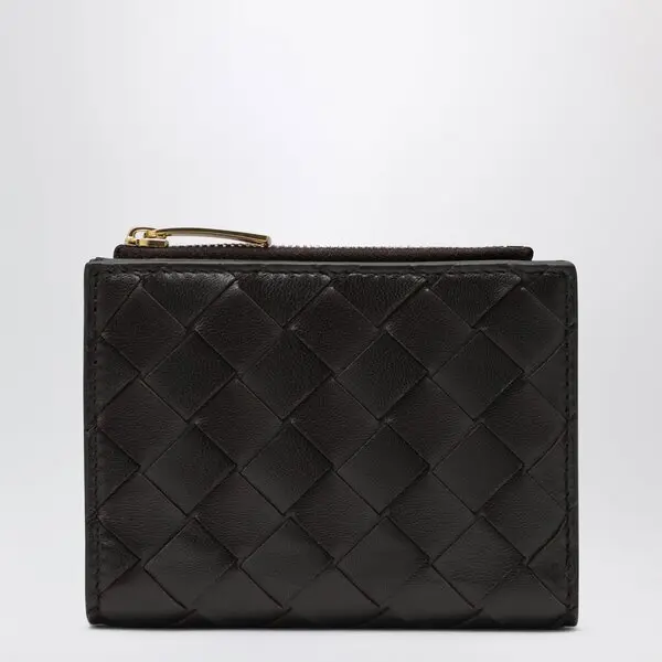 Bottega Veneta Small Fondant Intrecciato Bi-fold Wallet - Brown