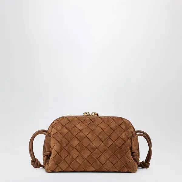 Bottega Veneta Intrecciato Leather Concert Pouch - Brown