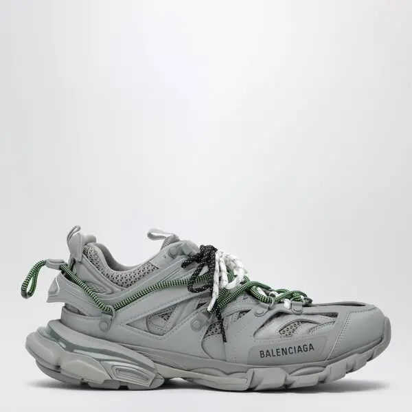Balenciaga Track Sneakers In /yellow/white/navy - Grey
