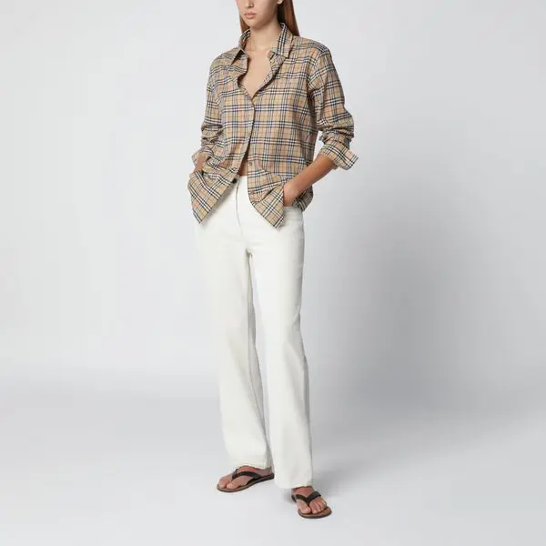 Burberry Cotton Shirt With Check Pattern