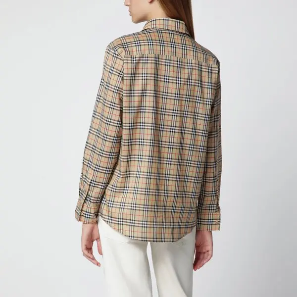 Burberry Cotton Shirt With Check Pattern