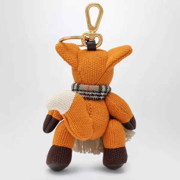 Burberry Fox Charm In Knitted Cotton