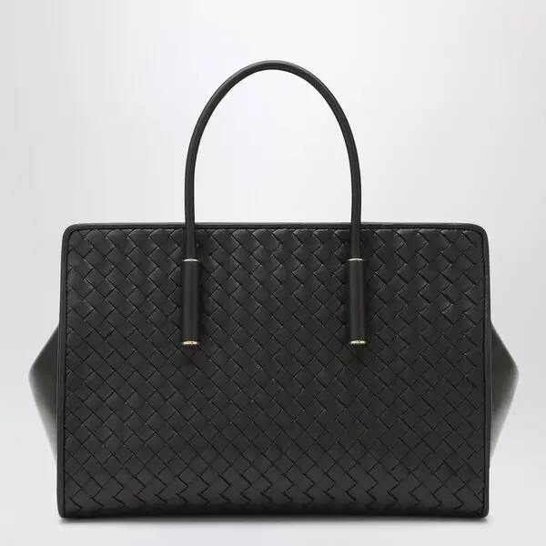 Bottega Veneta Small Barbara Tote Bag In Woven Leather - Brown