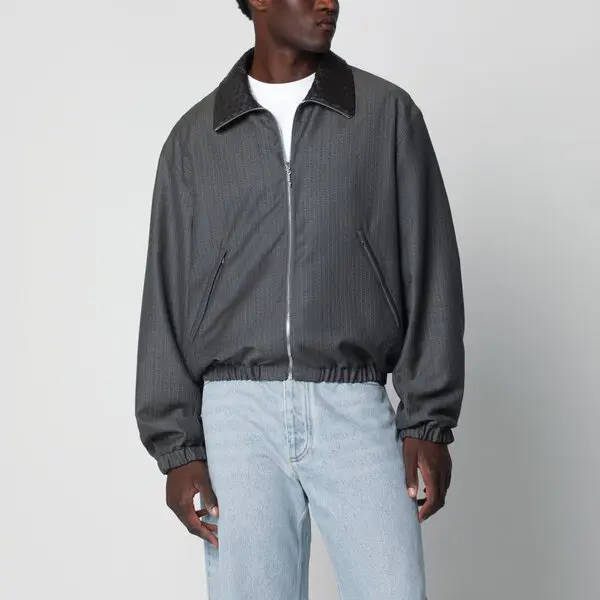 Bottega Veneta Striped Wool And Mohair Jacket