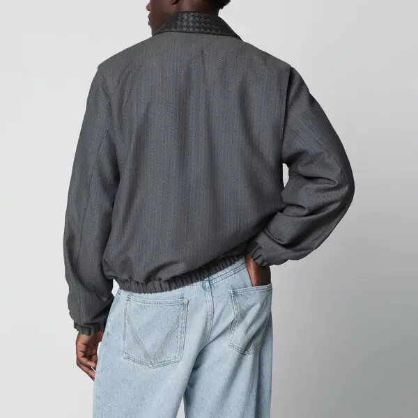 Bottega Veneta Striped Wool And Mohair Jacket