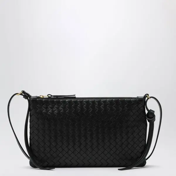Bottega Veneta Medium Piccolo Pouch In Nappa Leather - Black