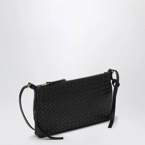 Bottega Veneta Medium Piccolo Pouch In Nappa Leather - Black