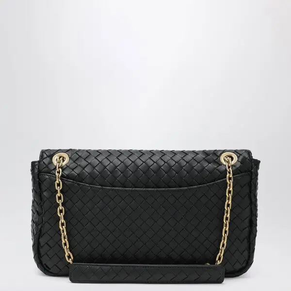 Bottega Veneta Intrecciato Madison Shoulder Bag - Black