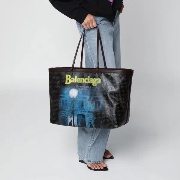 Balenciaga Select Large Tote In Coated Canvas