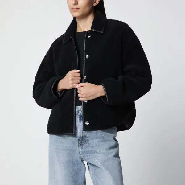 ANINE BING Shearling-effect Jacket - Black